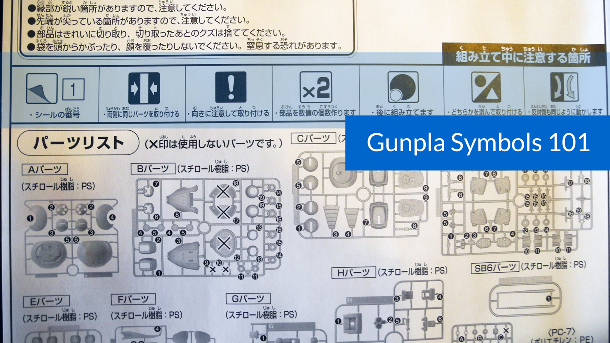 Gunpla Symbols Explained - Gunpla 101